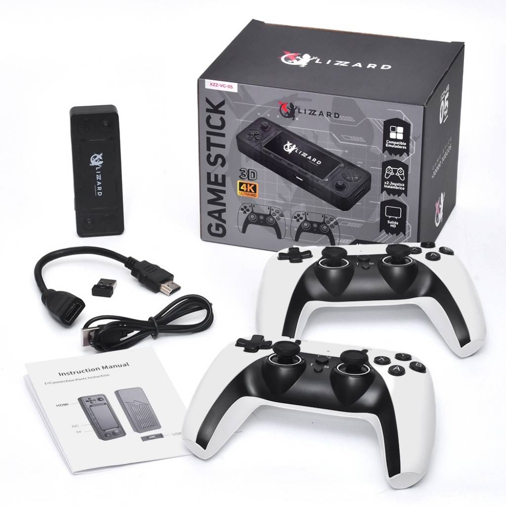 Consola Game Stick para TV XZZ-VG-05 4K 64GB +30000 Juegos X-Lizzard – 4KBZAS