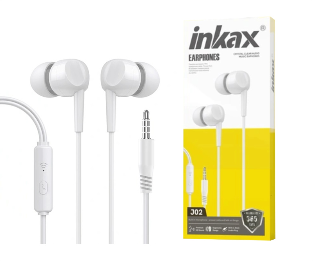 Auriculares Inkax Intra 3.5mm blanco - 4KBZAS