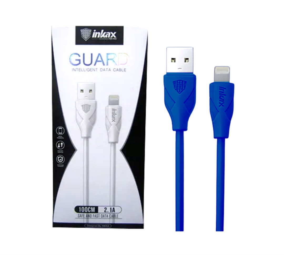 Cable Inkax Lightning 2.1a 1m azul – 4KBZAS