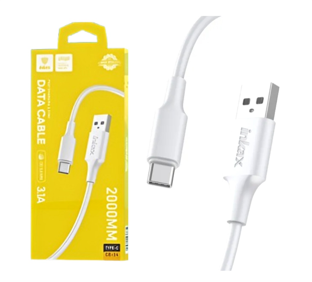 Cable Inkax USB-C 3.1a 2m blanco – 4KBZAS