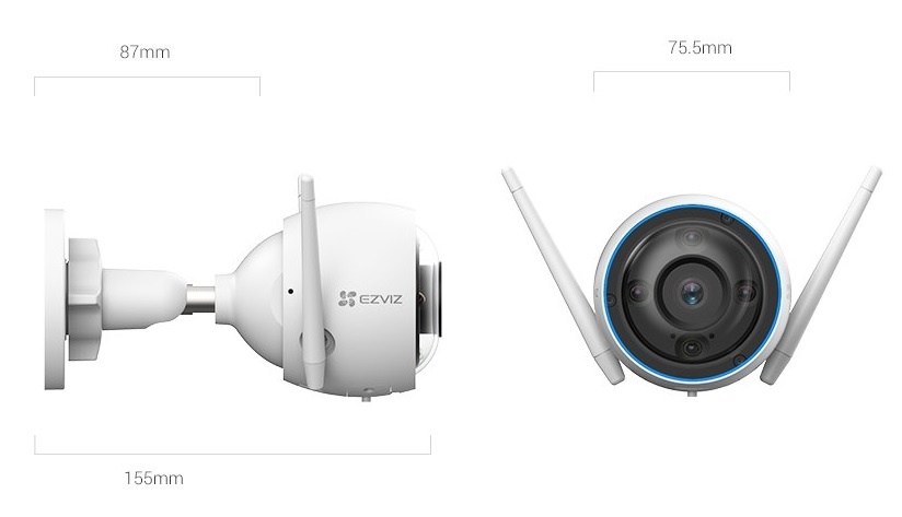 Camara Wifi Ezviz CS-H3C Color 3K 5MP con luz – 4KBZAS