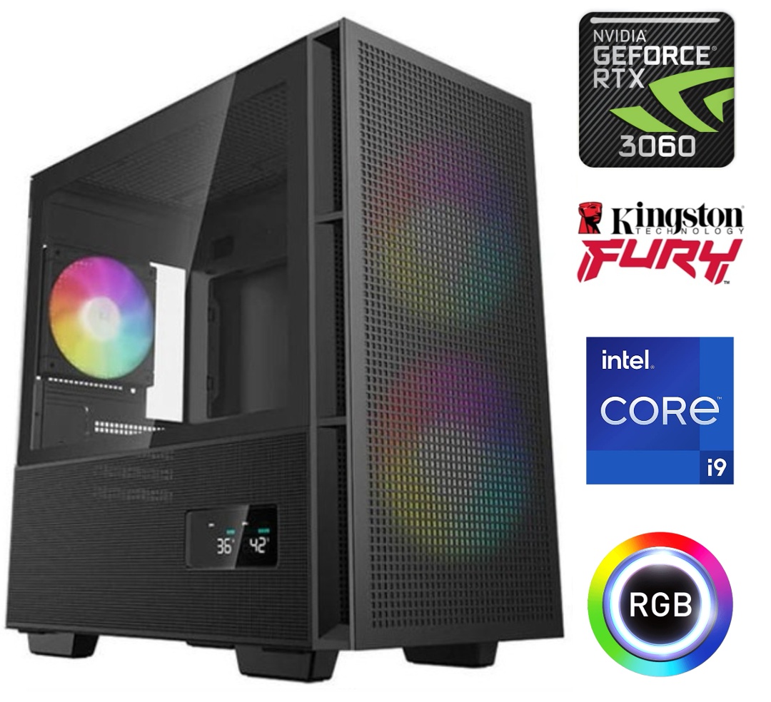 Equipo Gamer Core i9 11900F, 16GB, 1TB NVMe, RTX 3060 12GB - 4KBZAS