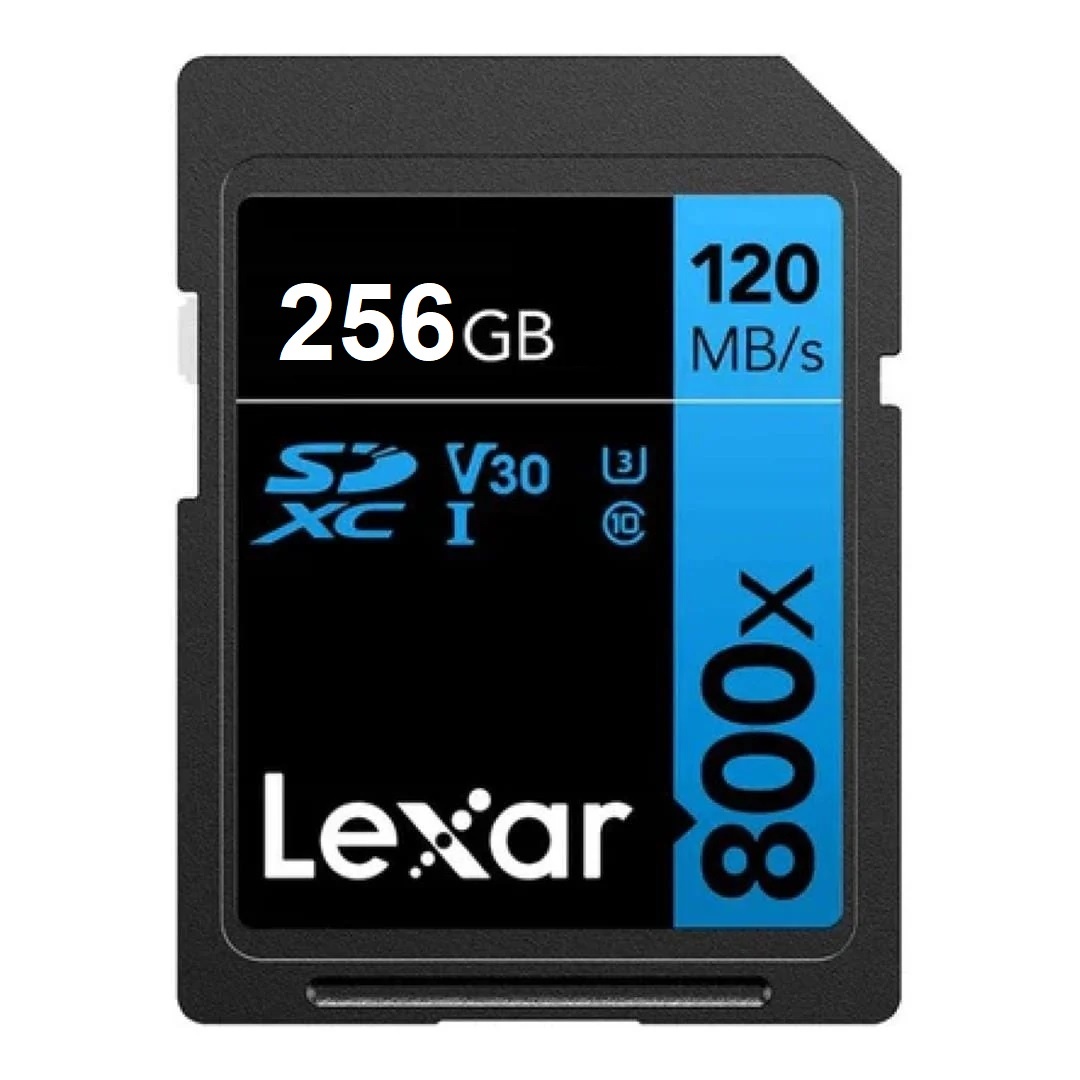 Memoria SDXC Lexar 800X Pro 256GB Blue Series - 4KBZAS