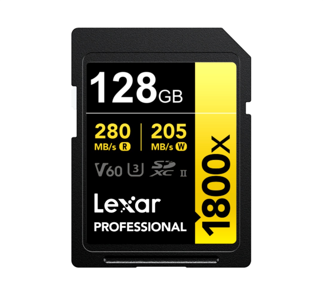 Memoria SDXC Lexar Pro 1800X 128GB UHS-II Gold Series - 4KBZAS