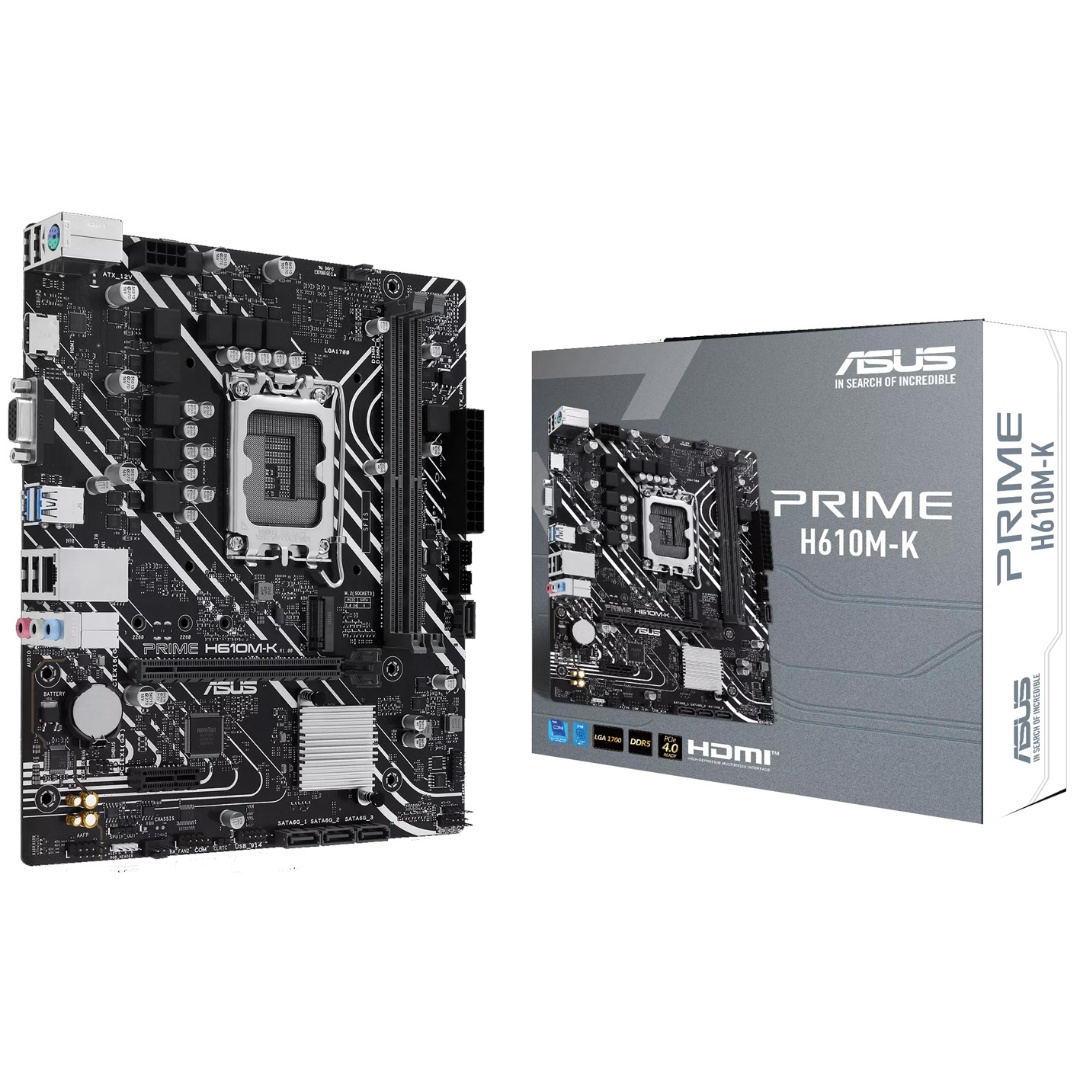 Mother Asus Prime H610M-K LGA 1700 - 4KBZAS