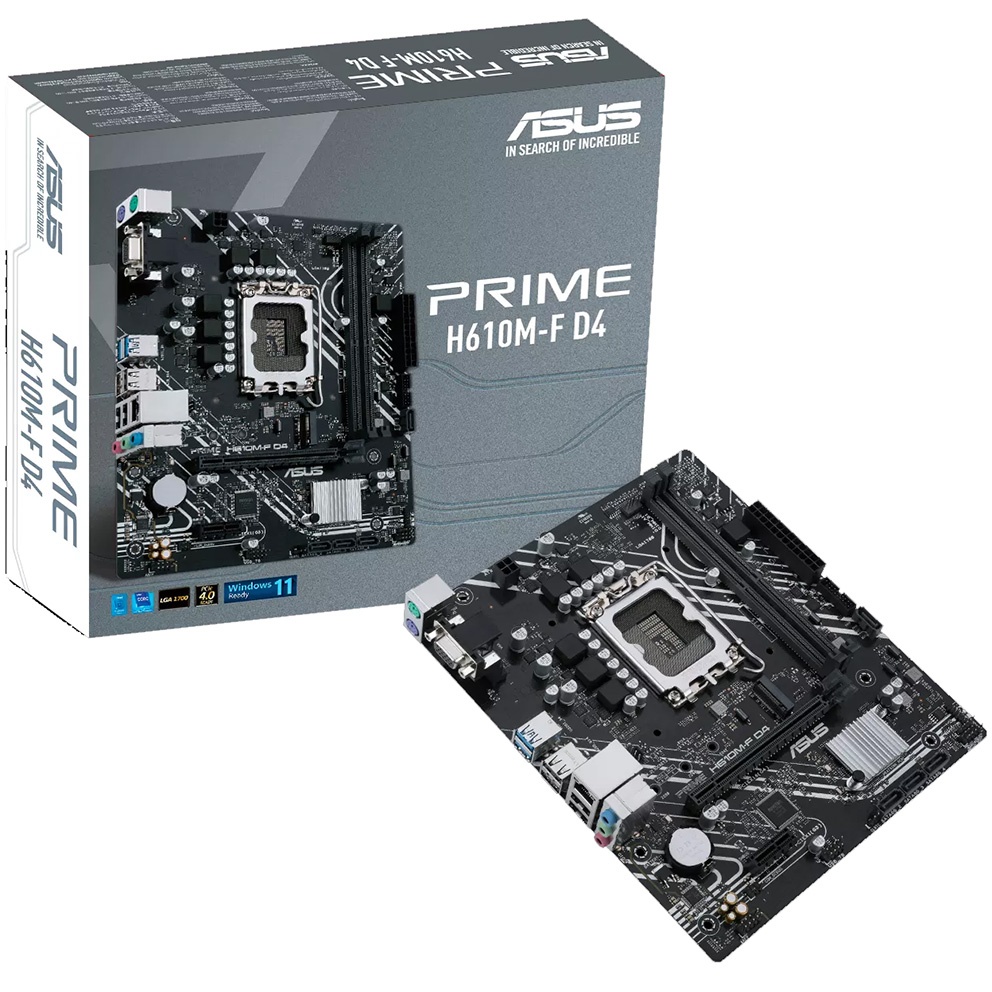Mother Asus Prime H610M-F LGA 1700 - 4KBZAS
