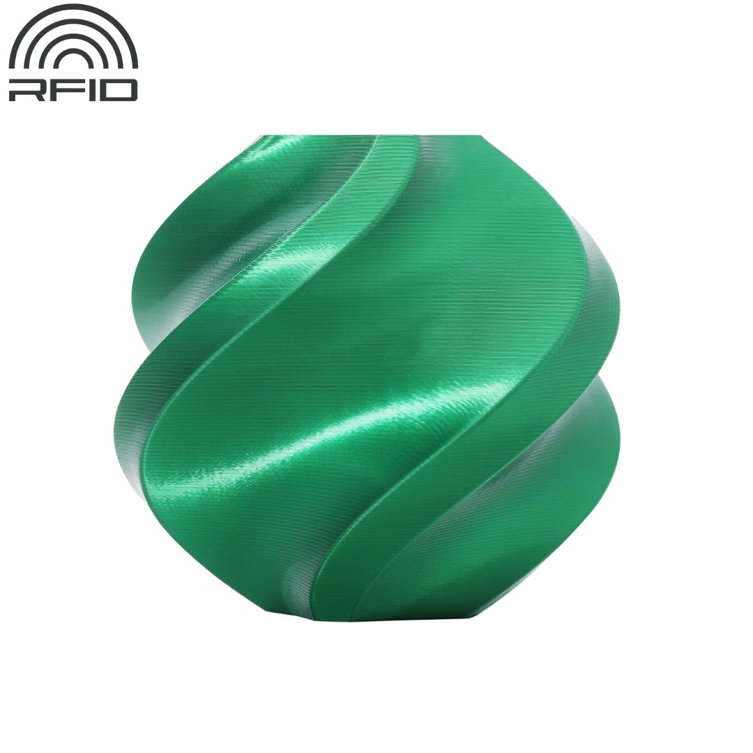 Filamento Bambu Lab PLA Silk verde - 4KBZAS